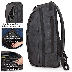 Xelfly Weekend 17 Inch Travel Laptop Backpack for Men/Women/Teen (Charcoal)