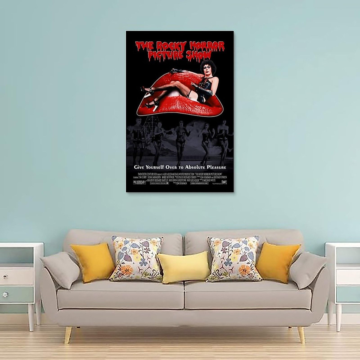 The Rocky Horror Picture Show Poster Movie Poster for Bedroom Aesthetic Wall Decor Canvas Wall Art Gift 12x18inch(30x45cm)
