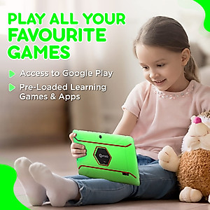 Contixo V8 Tablet for Kids and H1-Fox Kid's Fleece Headphones (Fox) Bundle, Come with Sleeve Bag,Learning Tablet, Parental Control Family Link