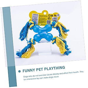Housoutil Dog Bite Toy Pet Dog Chew Toy Dog Rope Dog Chewing Rope Toy Pet Chew Toys Dog Fetch Toy Tug and Dog Toy Puppy Interactive Toys Stuffed Toy Soft Child Dental Stick Cotton Rope