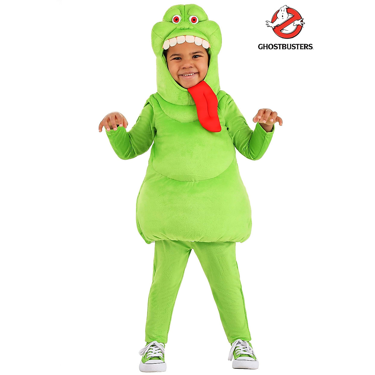 Fun Costumes Columbia Pictures Ghostbusters Slimer Dress for Toddlers, Ectoplasm Ghost Halloween Costume for boys and girls 2T