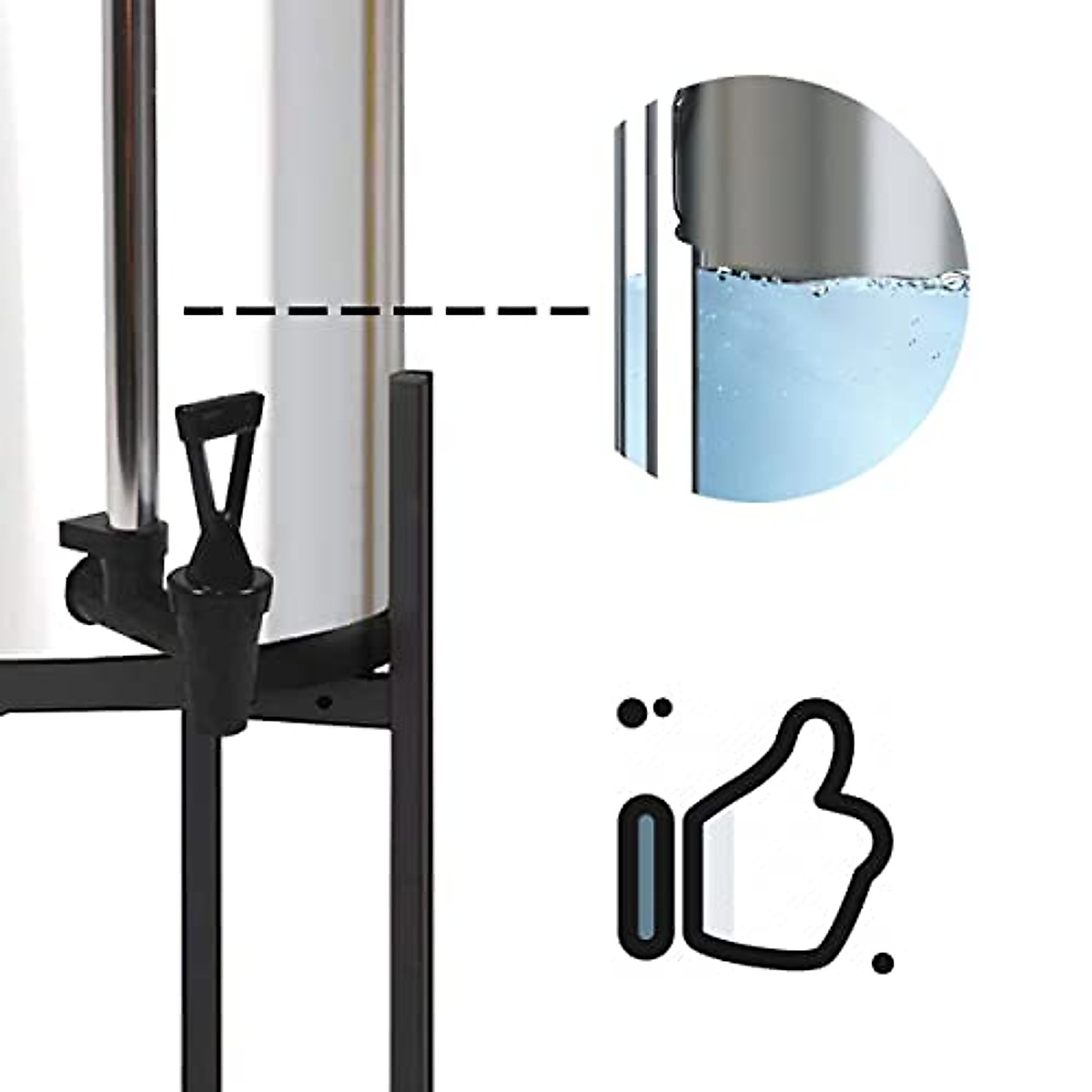 14‘’ Water Level View Spigot Compatible with Berkey Gravity-Fed Water Filtration System Clear Sight