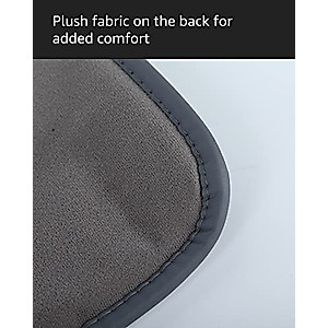 UIIU Full Body Massage Chair Back Cushion Quilted Leather Lumbar Cushion Zero Gravity Massage Chair Back Protect Cushion to Ease Strength of Shiatsu Massage 20.5x16.9Inch Gray