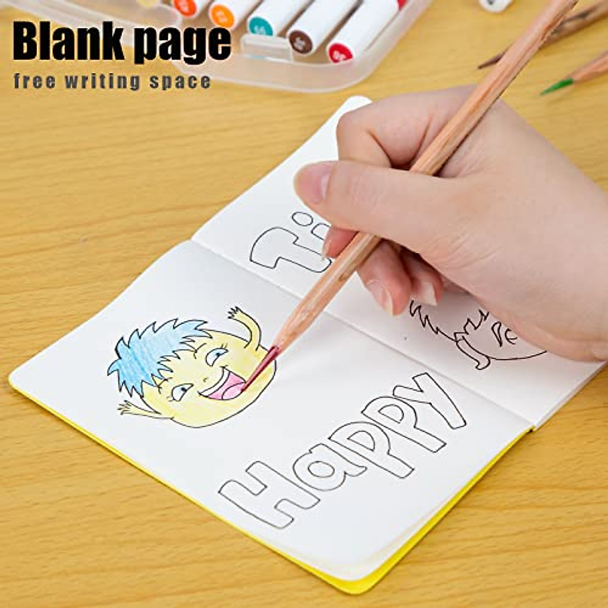 Koogel 24 Pack Mini Blank Notebooks, 12 Colors Small Pocket Notepads 3.5 x 5.5 Inch Memo Notepad Bulk 48 Pages of each Journals for Traveler Kids Students School Office Supplies