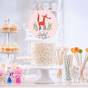 2 Pieces 5 Inch Round Acrylic Cake Toppers Round Clear Cake Topper Blanks DIY Birthday Cake Topper for Personalized Custom Wedding, Birthday Festival Party Cake Decorations