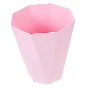 JOINPAYA 1pc Compact Garbage Can Trash Can with Lid Bathroom Trash Can Bedroom Trash Can Hotel Garbage Bin Trash Can for Car Household Trash Can Pink Automatic Office Wastebasket