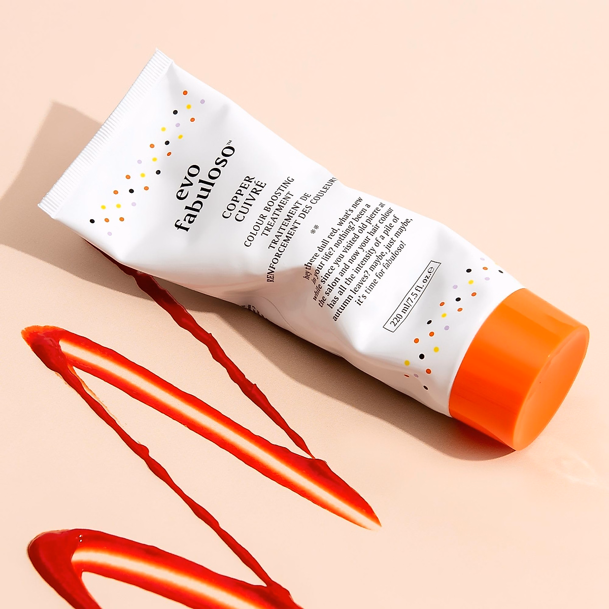 Evo Fabuloso Copper Color Depositing Treatment - Color-Treated Hair Conditioner - Helps Maintain Color Depth, Tone & Shine - 220ml / 7.5fl.oz