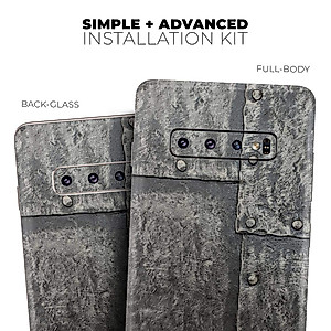 DesignSkinz Bolted Steel Plates Protective Vinyl Decal Wrap Skin Cover Compatible with The Samsung Galaxy S20 (Screen Trim & Back Glass Skin)