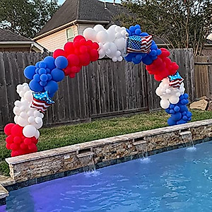 Royal Blue Balloons 110Pcs Dark Blue Balloon Garland Arch Kit 5/10/12/18 Inch Matte Latex Blue Balloons Different Sizes as Gender Reveal Balloons Baby Shower Birthday Graduation Party Decorations