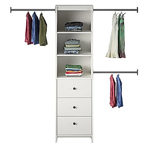Systembuild Evolution Beckett Closet Storage Organizer, White