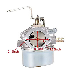 640260 Carburetor for Tecumseh 640260 640260A 640260B 640269 632689 HM80 HM85 HM90 HM100 LH318XA LH358XA 8hp -10hp Tecumseh Engine Coleman Craftsman Generator Carb with Air Filter Spark Plug kit