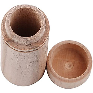 U-M PULABOWooden Needles Holder Tube Hand Sewing Needles Storage Tube for Storing All Kinds of Fine Needles Attractive Processed