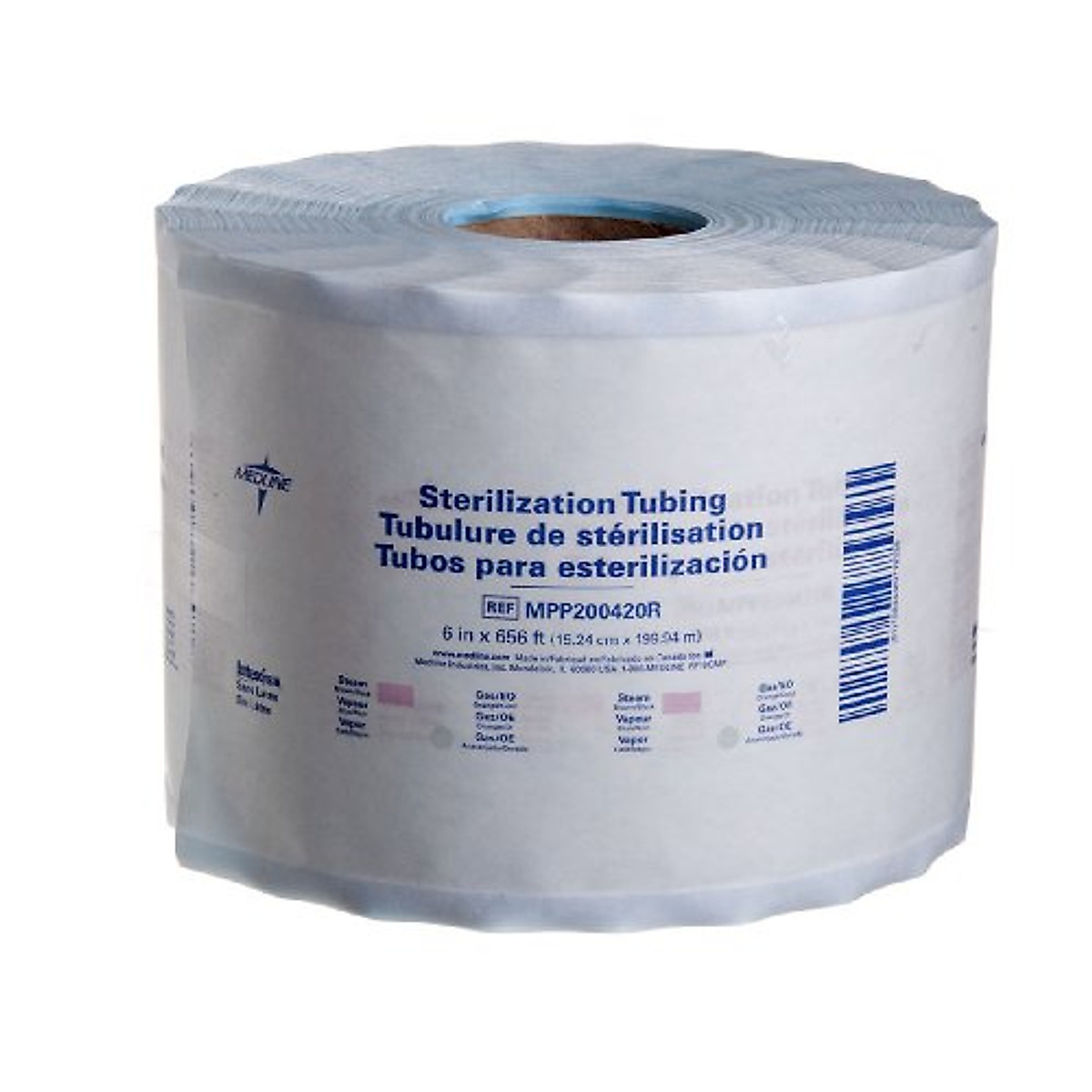 Medline MPP200420R Instrument Sterilization Tubing/Roll, 6" x 656'