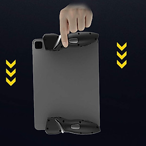 HUAYUWA Tablet Game Joystick Trigger Handle 6 Finger L1R1 Shooter Fire Aim Button Controller Fits for iPad Android Tablet PUBG Game Accessories