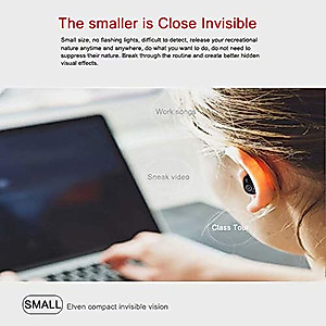 Heave Mini Invisible Wireless Earbud,Portable Earpiece Sweatproof Stereo Bluetooth Earphone with Microphone Headphone, Single Sports in Ear Headset for Cell Phone Skin Color