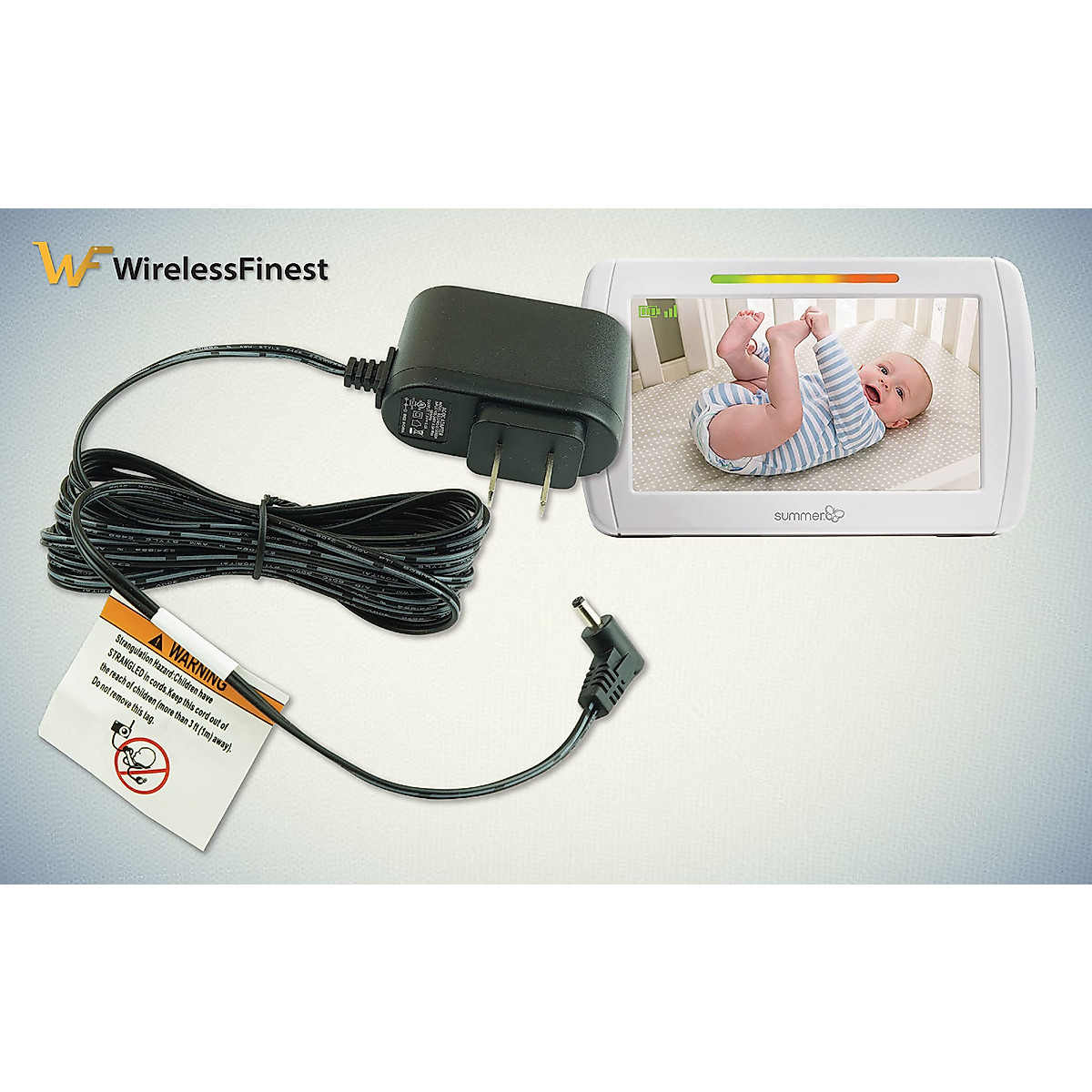 Power Supply Home Charger Adapter for Summer Infant 29000 29000A 29190A 28650A 28630 29240 28480 Baby Infant Monitor and Video Camera 10FT Long Cable Cord