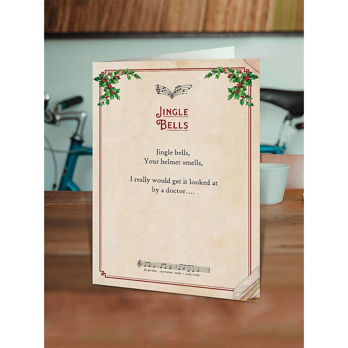 Brainbox Candy - Rude Christmas Card - 'Jingle Bells' - Cheeky Xmas Songs | Carols - Funny Festive Seasonal Humour Cards - For Him Her Men Woman Friends - Merry Christmas