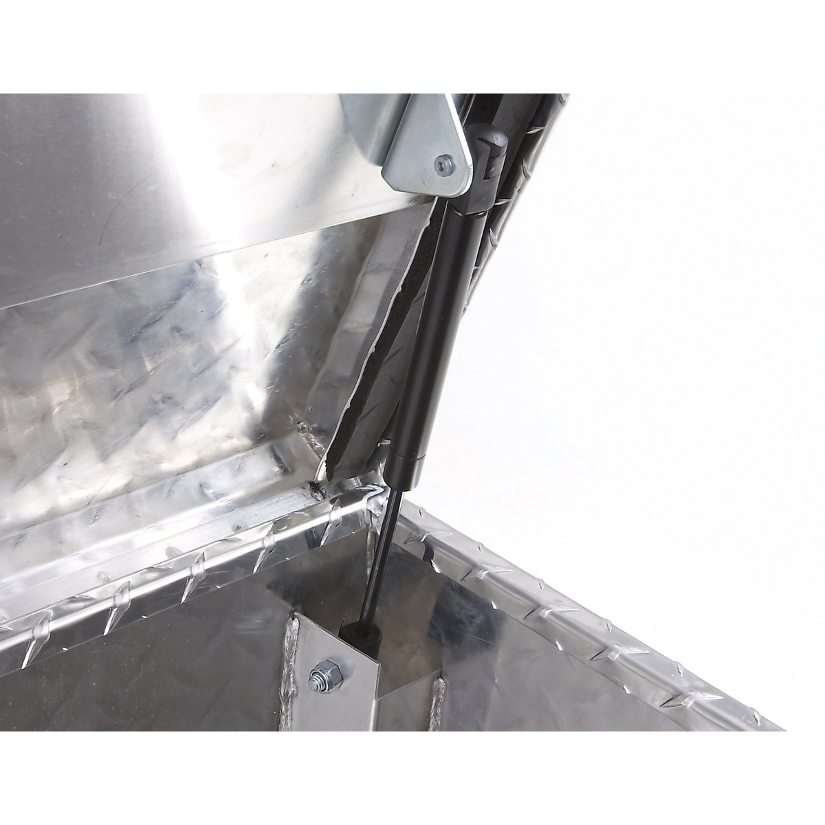 Lund 9748 48-Inch Aluminum Side Mount Box, Diamond Plated, Silver