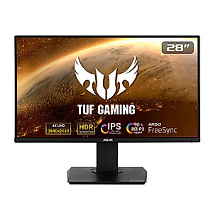 ASUS TUF Gaming VG289Q 28” Gaming Monitor 4K (3840 x 2160) IPS FreeSync Eye Care DisplayPort Dual HDMI HDR 10,BLACK
