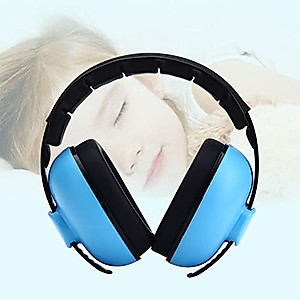 Rxsdeni Baby Noise Cancelling Headphones, Baby Ear Protection, Travel Baby Essentials, Kids Noise Reduction Hearing Protection Earmuffs for 0-3 Years Babies(Blue)