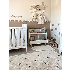 Haotian KMB19-W, Children Kids Bookcase with 5 Compartments, Storage Book Shelf, Storage Display, Rack, Organizer, Holder