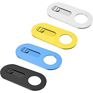 S MOSENCH Webcam Cover Slide Ultra Slim Web Camera Cover for Computer, Dell HP Laptop, Mac, Mac Book Pro, Smartphone, Slider Camera Blocker Protect Privacy and Security (4 Pack)