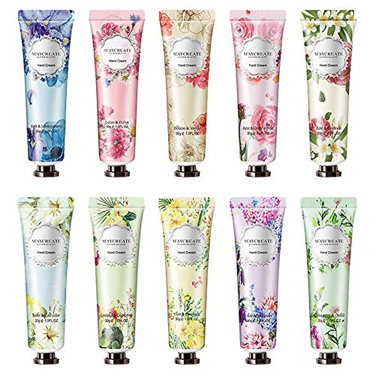 ALINICE Hand Cream Hand Moisturizer - Plant Fragrance Hand Cream Moisturizing and Nourishing Hand Care Cream for Working Hands, Repair Anti Aging Anti Chapping,10Pcs
