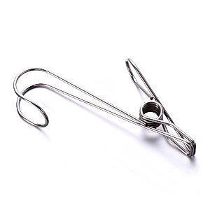 NOLITOY Stainless Steel Clothes Pegs 10pcs Stainless Steel Clothes Metal Clips Stainless Steel Clips Stainless Steel Pegs Clothes Pegs Elastic Multifunctional Clothes Pegs