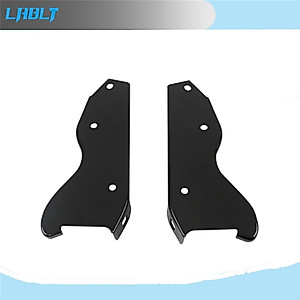 LABLT Rear Bumper Brackets Replacement for Pickup 2WD / 4WD 1964-1972, F-100, F-250, F-350, Black, Steel
