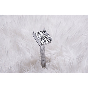 Swedish Platinum Bladed Double Edge Razor Kit for Zero Irritation - Stainless Steel Safety Razor Kit for Comfortable Wet Shaving with 5 Swedish Platinum Super Blades by grace & stella (5 Blades)