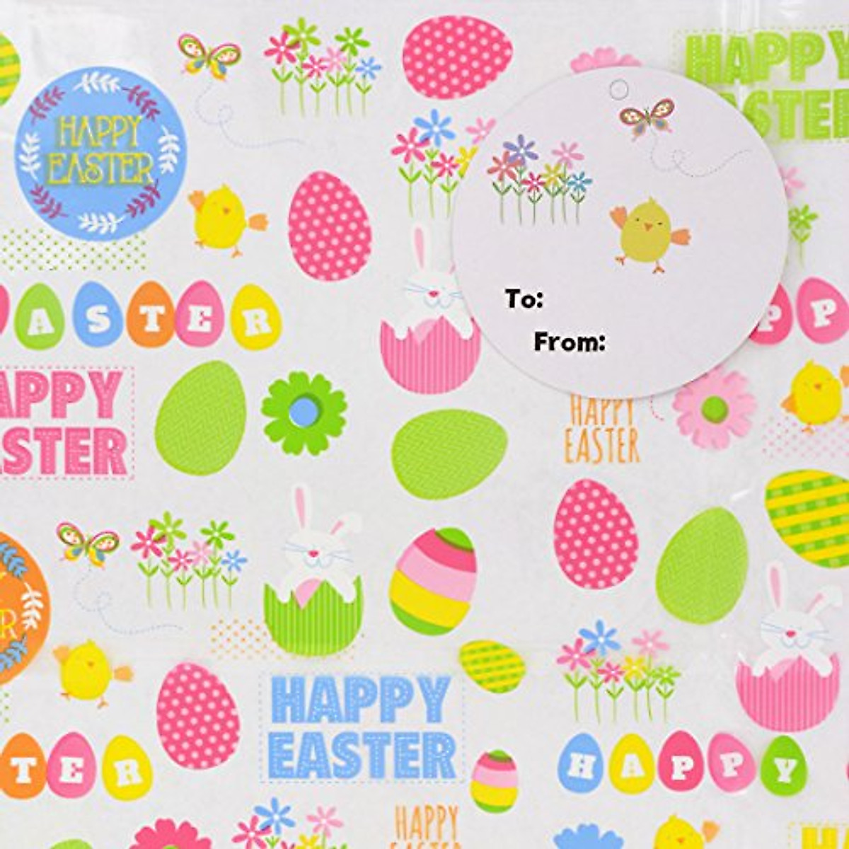 (2) Pack of Easter Cellophane Basket Bags 22-in. X 25-in