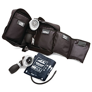 ADC 731DB Multikuf Model 731 EMT Kit with 804 Portable Palm Aneroid Sphygmomanometer, Navy, 3-Cuff