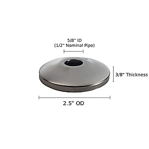 Complete Set 1/2 in. NOM Inlet x 3/8 in. OD Compression Outlet Angle Shut Off Valve + Escutcheon Plate + 20" Long Stainless Steel Braided Faucet Water Supply Line (2 Pack)