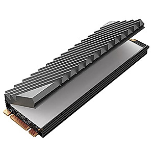 1 one enjoy M.2 Heatsink Cooler, NVMe M.2 2280 SSD Double-Sided Heat Sinks with Silicone Thermal Pad for PC/PS5 (Grey)