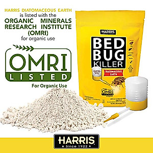 Harris Bed Bug Killer, Diatomaceous Earth (4lb with Duster Included Inside The Bag)