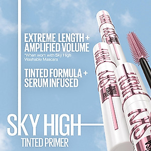 Maybelline Lash Sensational Mascara and Tinted Primer Set, Includes Cosmic Black Mascara and Soft Black Primer, 1 Makeup Gift Set