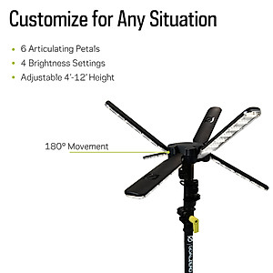 Goal Zero Skylight – 6000-Lumen Portable LED Light Provides 300’ of Lighting, Adjustable 4’-12’ Height – Compatible with Yeti Power Stations, Use for Camping, Tailgating, Outdoor, Work & Jobsite