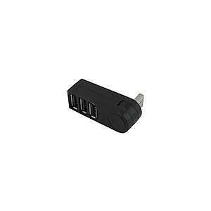M.C.L MCL USB2-M103 USB 2.0 3 Port Rotative Hub Without Power Supply, Black