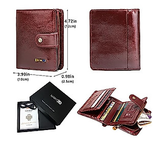 Anti-Lost Bluetooth Wallets Tracker Wallet Position Record Via Phone GPS Mens Wallets Bifold Leather