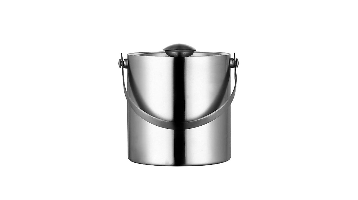 Cuawan Ice Bucket - 3L Double Thermal Insulation Bucket, Nordic Bar and ...