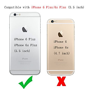 iPhone 6s Plus Case for Girls,Cute Phone Cases iPhone 6 Plus for Women Heart Pattern Soft Silicone Protective Cover for iPhone 6 Plus/6s Plus 5.5 inch -Purple