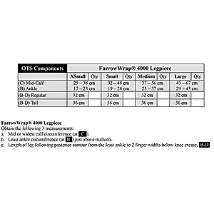 FarrowWrap 4000 Legpiece, BSN FarrowMed, Compression Leg Wrap (Tall-Small, Tan)