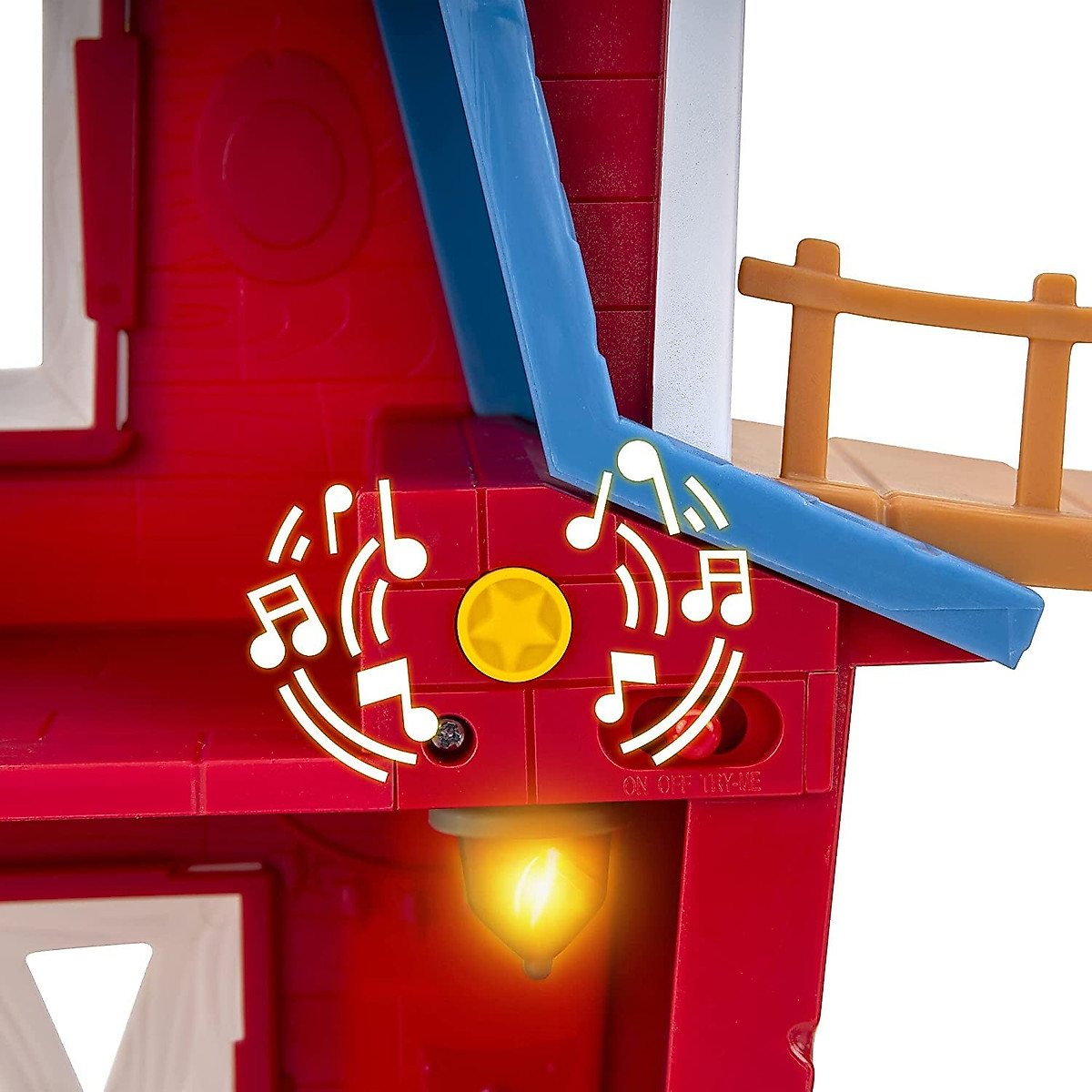 Dino Ranch Clubhouse,Large 12-Inch Playset with Lights & Sound,Features Silo with Slide,Bridge,Extendable Room,2 Dino Ranchers,2 Dinos - Toys for Kids - Amazon Exclusive