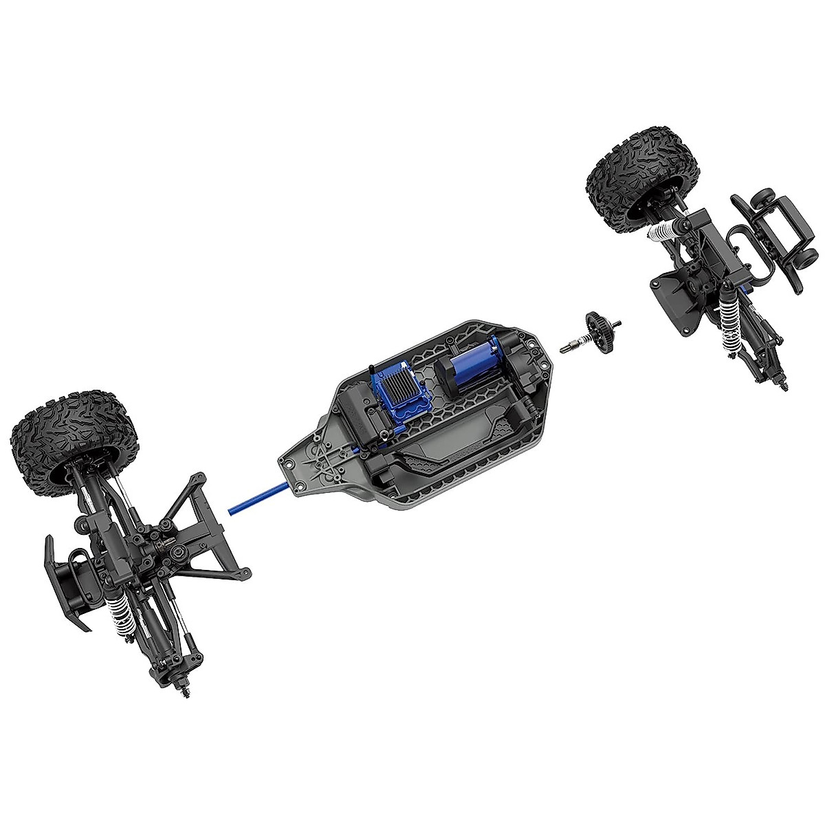 Traxxas 670764ORNG Rustler 4x4 Vxl: 1/10 Scale Stadi