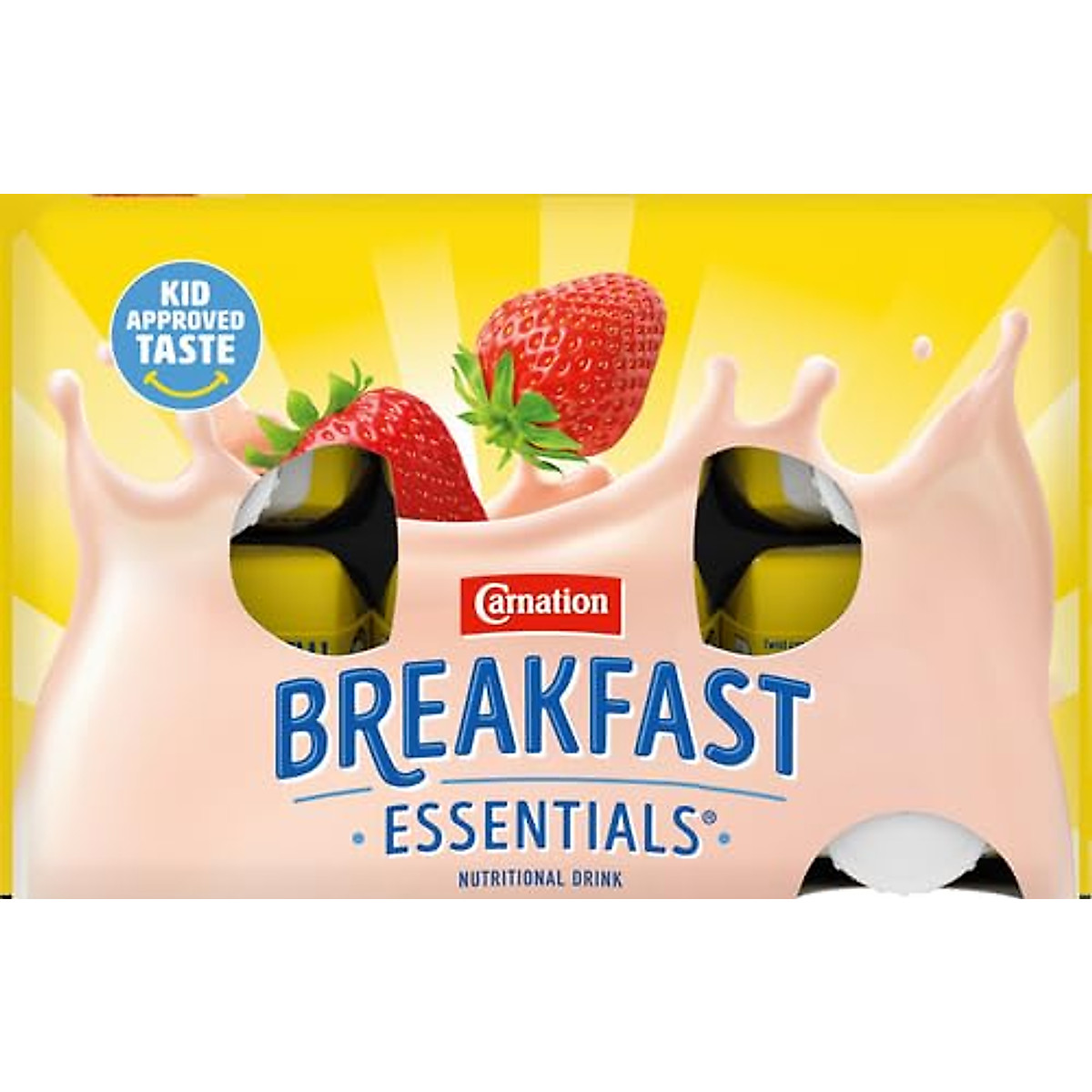 Carnation Breakfast Essentials Ready-to-Drink, Creamy Strawberry, 8 FL OZ Bottle (Pack of 6) (Packaging May Vary)