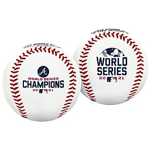 Rawlings | Official 2021 World Series Champions | Atlanta Braves | Commemorative Baseball | Classic White