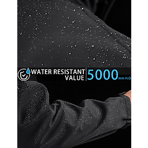 MAGCOMSEN Tactical Winter Shell Jacket for Men - Waterproof Ski and Snowboard Jacket