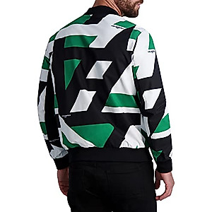 Karl Lagerfeld Paris Men's Color Block Jacket, Green, X-Large