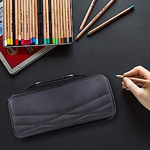 TUDIA EVA Empty Carrying Hard Storage Case Organiser for Art Supplies/Paint Brushes/Markers/Sketching Supplies with Hand Carry Handle [CASE ONLY]