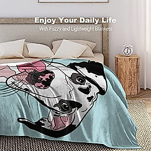 Jreergy Dog Throw Blanket for Bedroom Couch Travelling,Comfortable All Season Air Conditioning Blanket for Adult Chidern 50"x40"